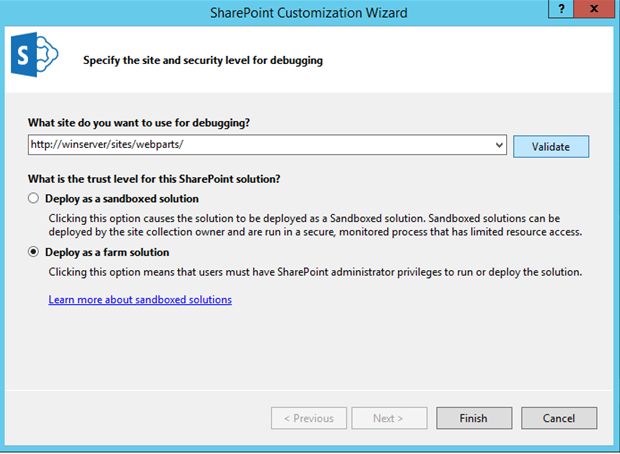 Deploying WSP in Sharepoint Solutions
